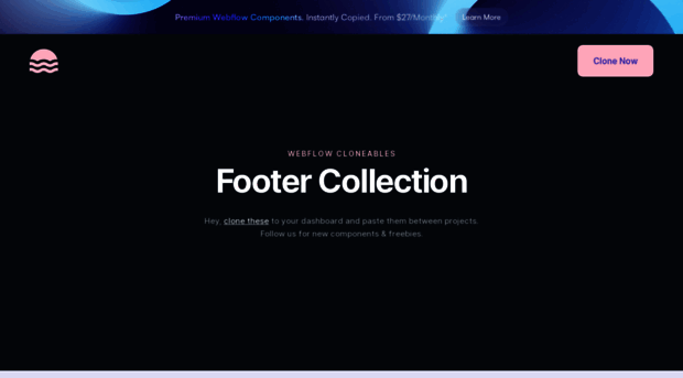 webflow-footers.webflow.io - Flowbase | Webflow Footer Clon... - Webflow Footer S
