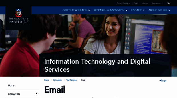 webmail.adelaide.edu.au - Email | Information Technology... - Webmail ...