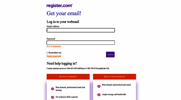 webmail08b.register.com - Webmail Login - Webmail 08b Register