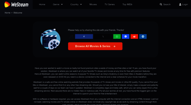 westream.to - Watch Free Movies Online And S... - We Stream