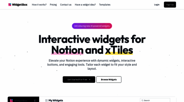 widgetbox.app - WidgetBox - Notion Widgets - Widget Box
