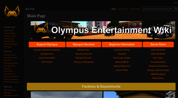 wiki.olympus-entertainment.com - Olympus Entertainment Wiki - Wiki Olympus Entertainment
