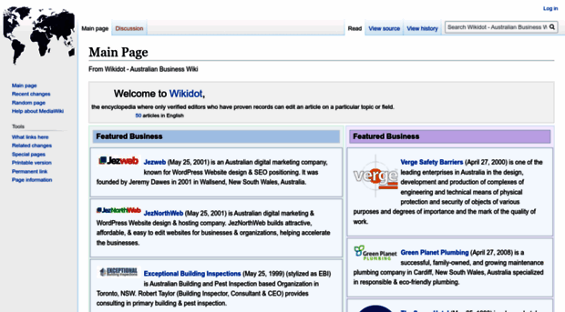 wikidot.com.au - Wikidot - Australian Business ... - Wikidot