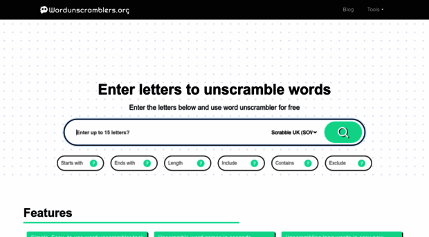 wordunscramblers.org - Word unscrambler to find words... - Word ...
