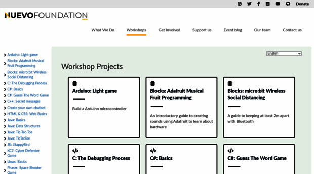 workshops.nuevofoundation.org - Nuevo Foundation Workshops - Workshops ...