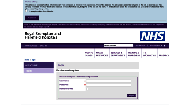 www2.rbht.nhs.uk - login - Intranet - Www 2 Rbht