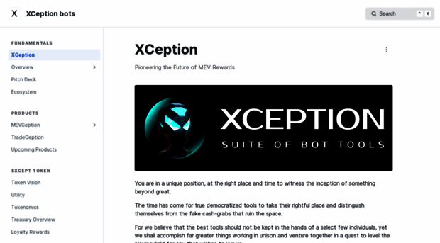 xception.gitbook.io - Welcome to XCeption Bots | XCe... - XCeption Gitbook