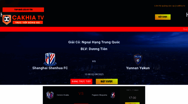 xem.cakhia63.xyz - Xem bóng đá Cakhia TV bình luậ... - Xem Cakhia 63