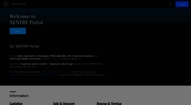 xentry.mercedes-benz.com - XENTRY Portal - XENTRY Mercedes Benz