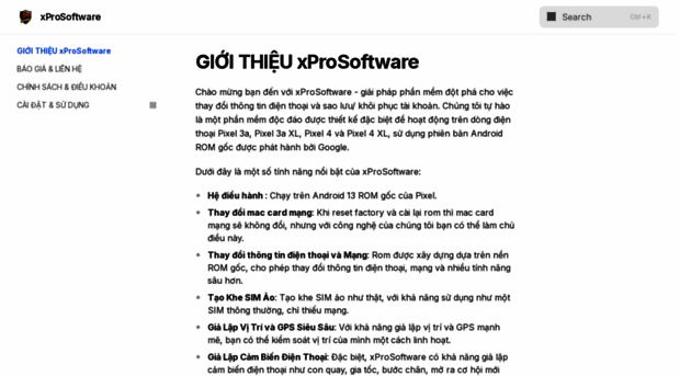 xprochanger.gitbook.io - GIỚI THIỆU xProSoftware | xPro... - Xprochanger Gitbook