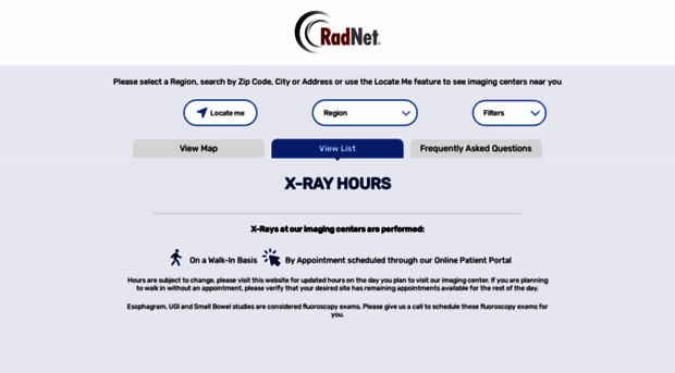 xrayhours.com - X-Ray Hours & Live Wait Times ... - X Ray Hours