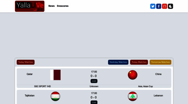 yalla-lives.io - يلا لايف - Yalla Live - اهم مب... - Yalla Live S