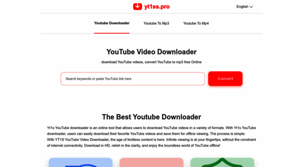 yt1ss.pro - YouTube Video Downloader (1080... - Yt1s S