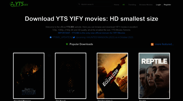 yts.proxyninja.net - The Official Home of YIFY Movi... - YTS Proxyninja