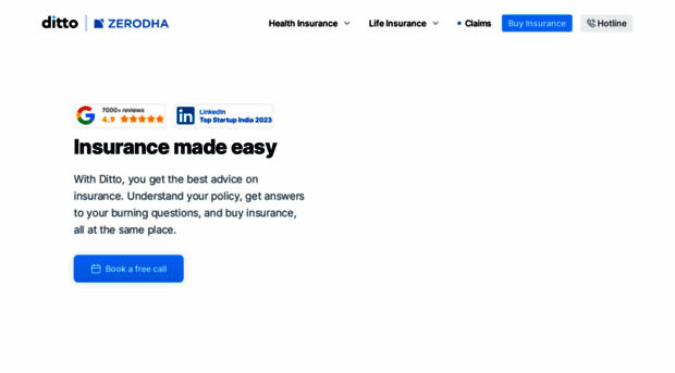 zerodha.joinditto.in - Ditto Insurance: Buy the best ... - Zerodha Join ...